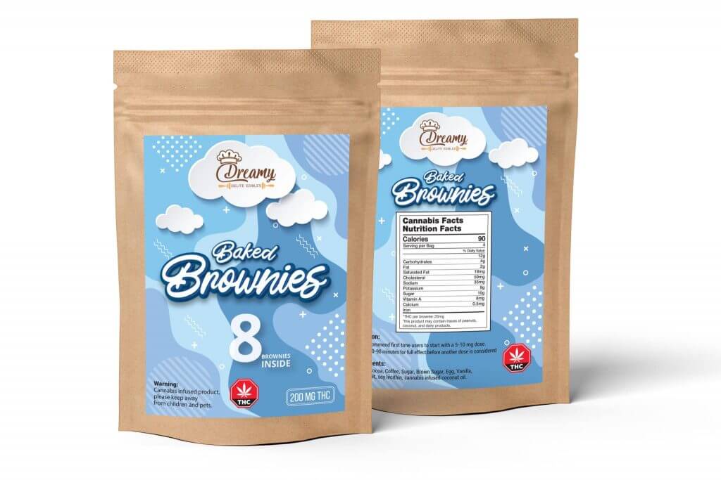 Brownies by Dreamy Delite 200MG | BC Medi Chronic | 200MG Edibles